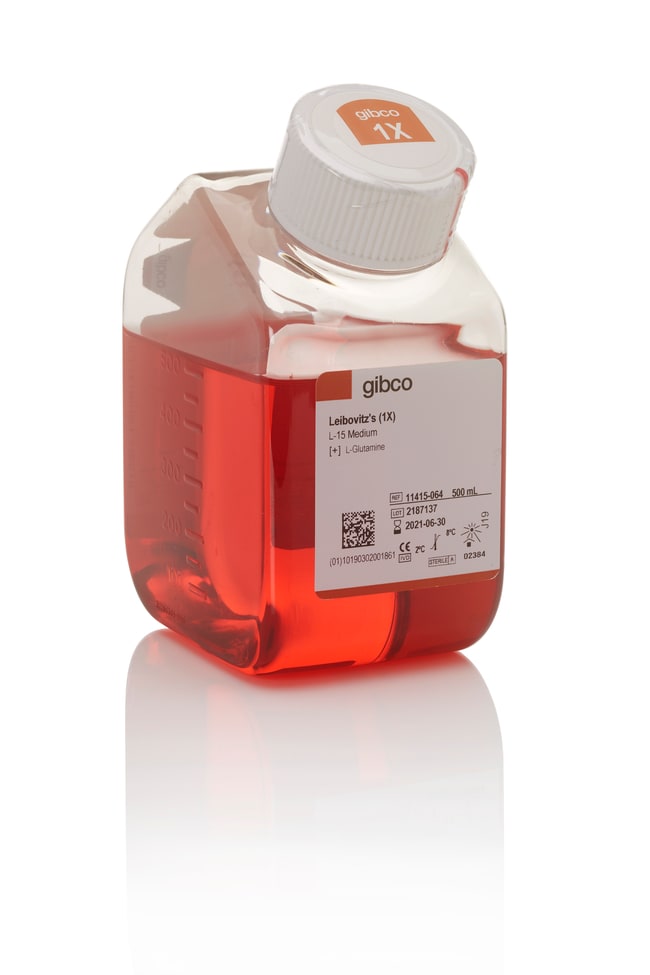 Leibovitz L-15 培养基 500 mL | Buy Online | Gibco™ | thermofisher.cn